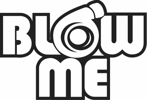 Sticker auto cu blow me tuning JDM 20cm negru VOL250 - cel.ro