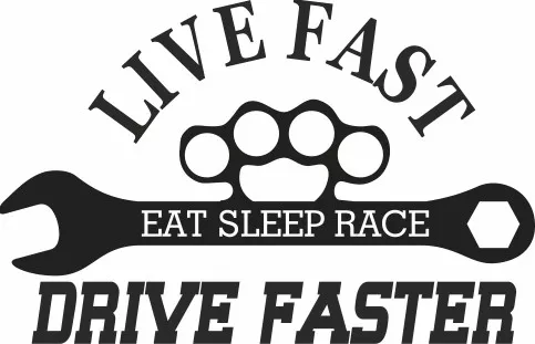 Sticker auto cu drive faster tuning JDM 20cm negru VOL110 - cel.ro