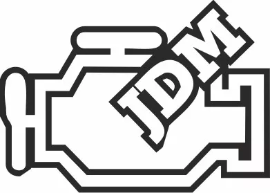 Sticker auto cu JDM tuning 20cm negru VOL142 - cel.ro