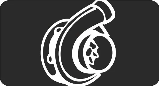 Sticker auto cu turbo tuning JDM 20cm negru VOL452 - cel.ro