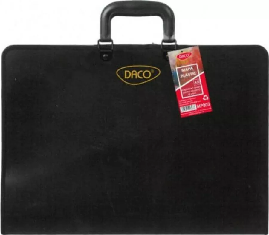 DACO 297x420 mm cu Fermoar si Maner Culoare Neagra Mapa pentru Desen la ...