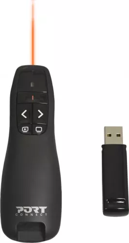 Presenter Red Laser wireless Port Designs 2.4 GHz USB 900701 - cel.ro
