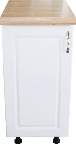 Corp inferior cu 1 Usa Zebra Alb/MDF Alb mat si blat Artar 40 x 85 x 60 ...