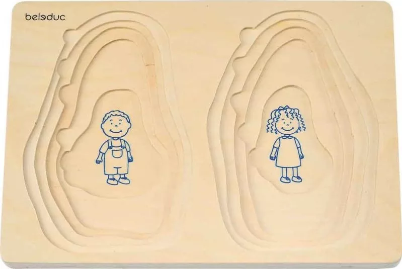 Puzzle din lemn Bunica si Bunicul PUZ052 - cel.ro