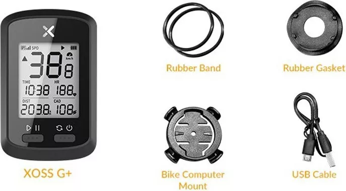 Ciclocomputer XOSS G+ GPS Bluetooth Barometru suport Strava suporta ...