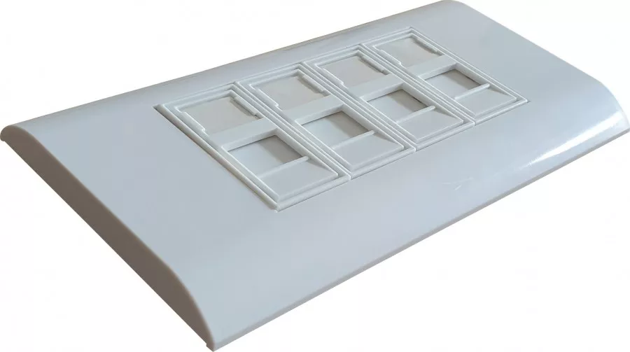 Priza 4 porturi voce/date cat6 LanKATT neecranata 4 x RJ45 - 80x148 UTP ...