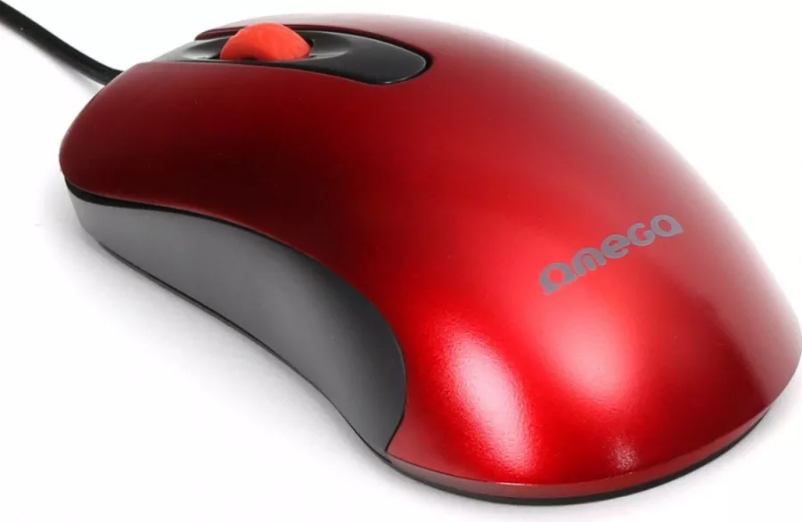 Omega cu cablu 1.2 m 3 butoane 1000 dpi rosu cu negru OM0520R-DC ...