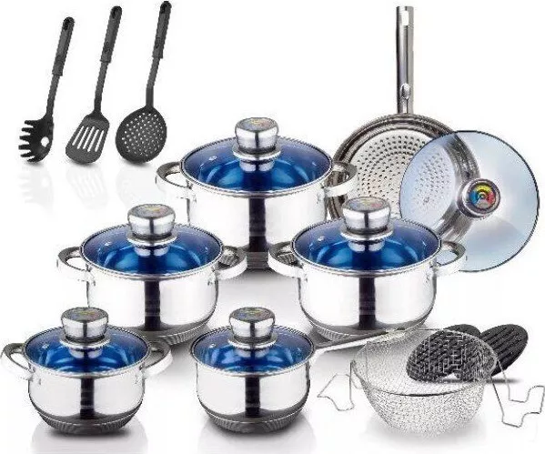 Set Oale 18 Piese Inox 9 Straturi - Royalty Line RL-1801B - cel.ro