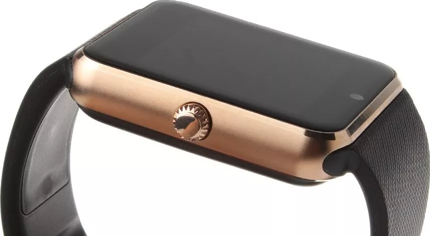 Ceas smart MediaTek M08 Dial Gold Bluetooth Cartela SIM SMW-04 - cel.ro