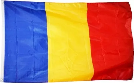 Drapel Romania pentru exterior 60 x 90 cm din poliestern DRE6090 - cel.ro