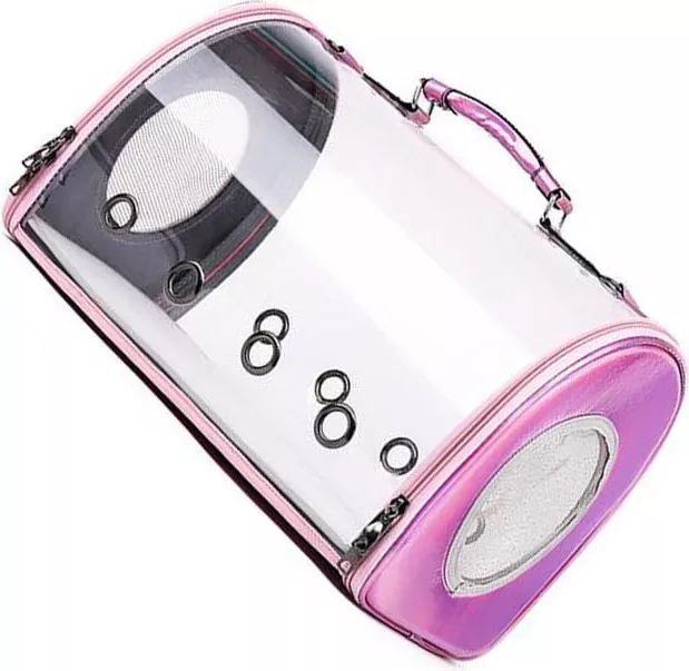 Geanta roz cameleon pentru caini si pisici de talie mica spatiu ...