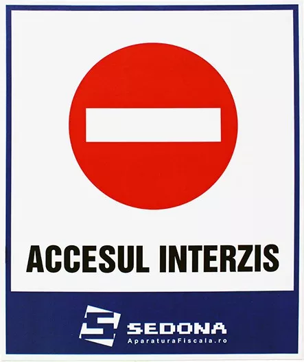 Placuta Accesul Interzis 1p2_1004 - cel.ro