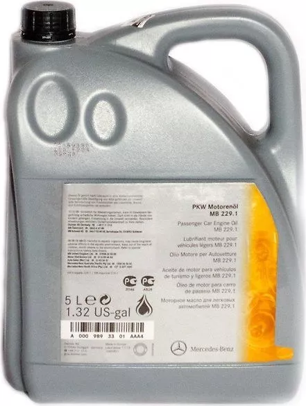 Ulei motor original Mercedes 10W40 5L A0009893301BAA4 - cel.ro