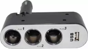 Priza tripla auto cu USB WF-0100 PRV514_pv - cel.ro