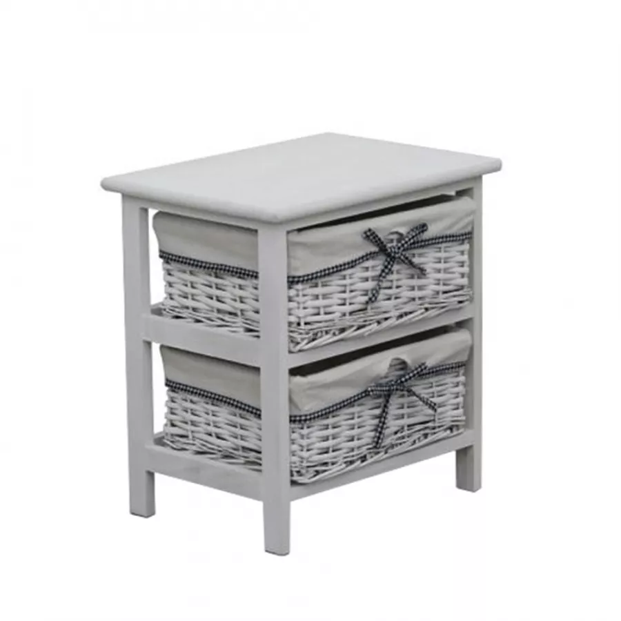 Comoda 2 cosuri alb antichizat RUBY 2 0yo_8500 - cel.ro