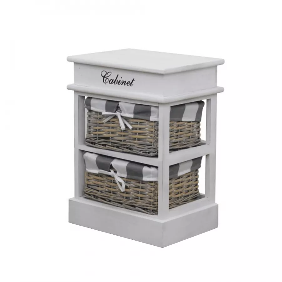 Comoda 2 cosuri gri/alb MANON 2 0yo_8697 - cel.ro