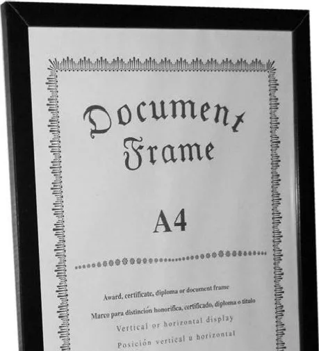 Rama foto A4 diploma lemn de culoare neagra VMC-158 - cel.ro