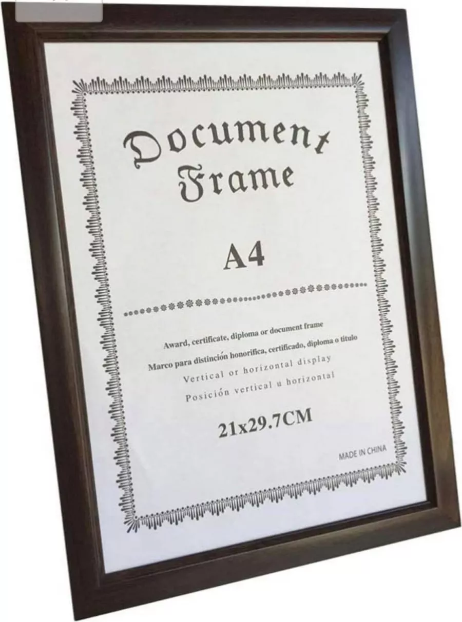 Rama foto A4 diploma lemn de culoare neagra VMC-158 - cel.ro