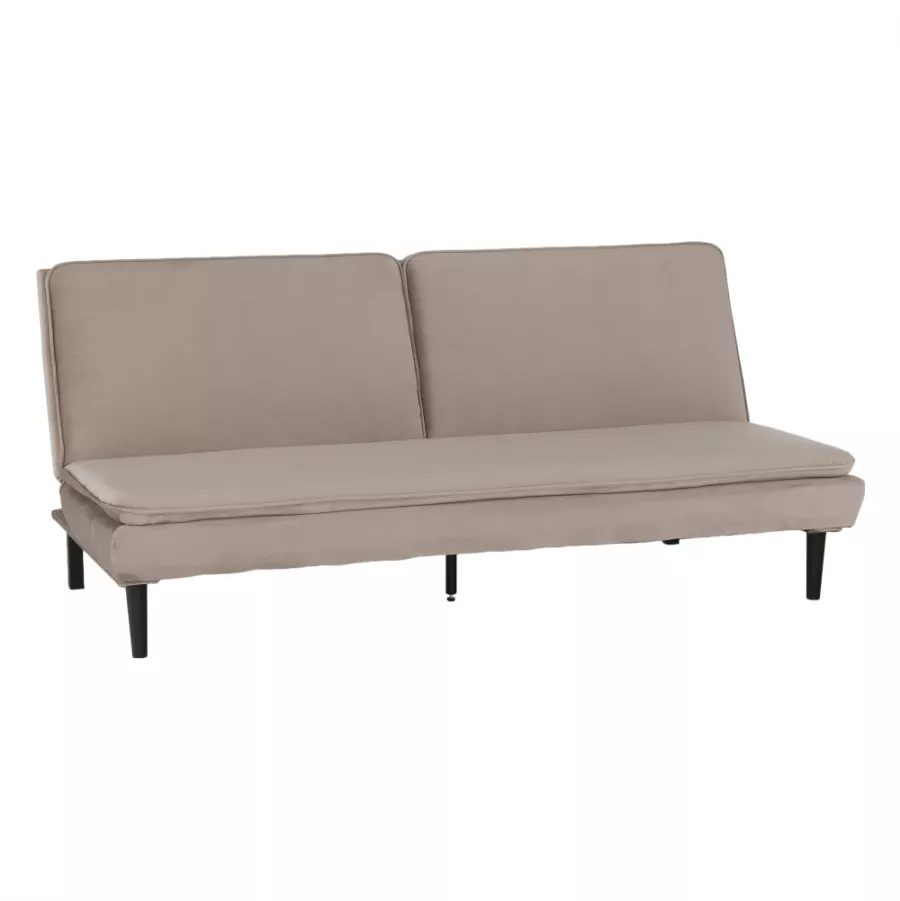 Canapea extensibila material textil Velvet gri maro TAUPE BUFALA ...