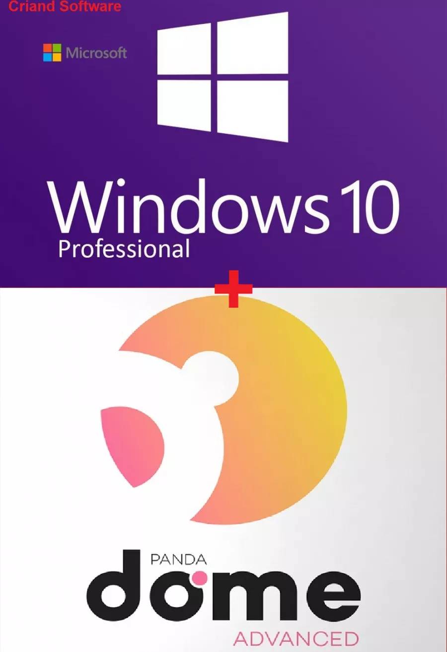 Microsoft Windows 10 Pro Retail+ Panda Dome Advanced | W10+PADV