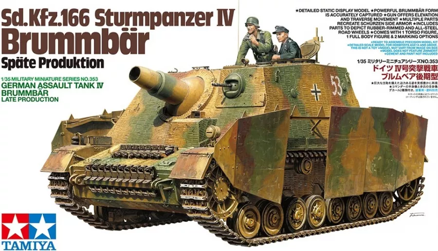 TAMIYA 35353 - 1 35 Sd.Kfz.166 Sturmpanzer IV Brummbar Late Production ...