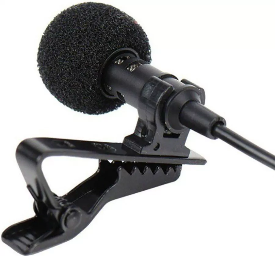 Microfon tip lavaliera cu conector Jack 3.5 mm pentru telefon laptop ...