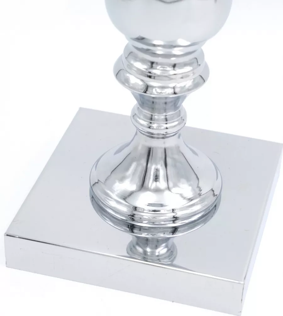 Vaza cu decor elegant simpla argintie 52 cm OEM 3tr7_208806275 - cel.ro