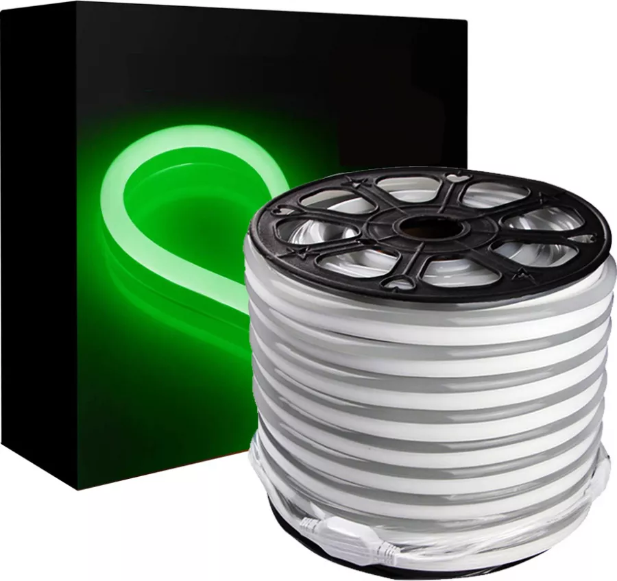 Furtun Luminos Led Neon Flex Lumina Verde 10 m FLEX10M_G - cel.ro