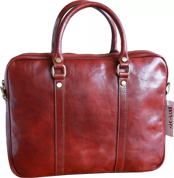 Geanta dama pentru laptop din piele naturala coniac S120A S120A - cel.ro