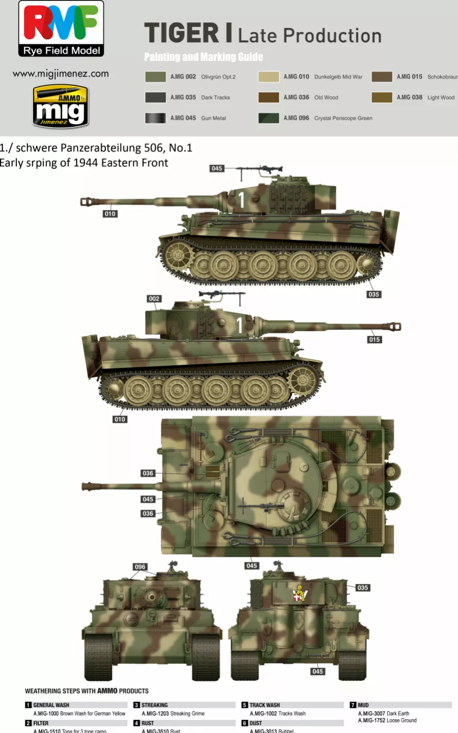 Rye Field Model 5015 - 1 35 Tiger I Late Production rvje_996004683 - cel.ro