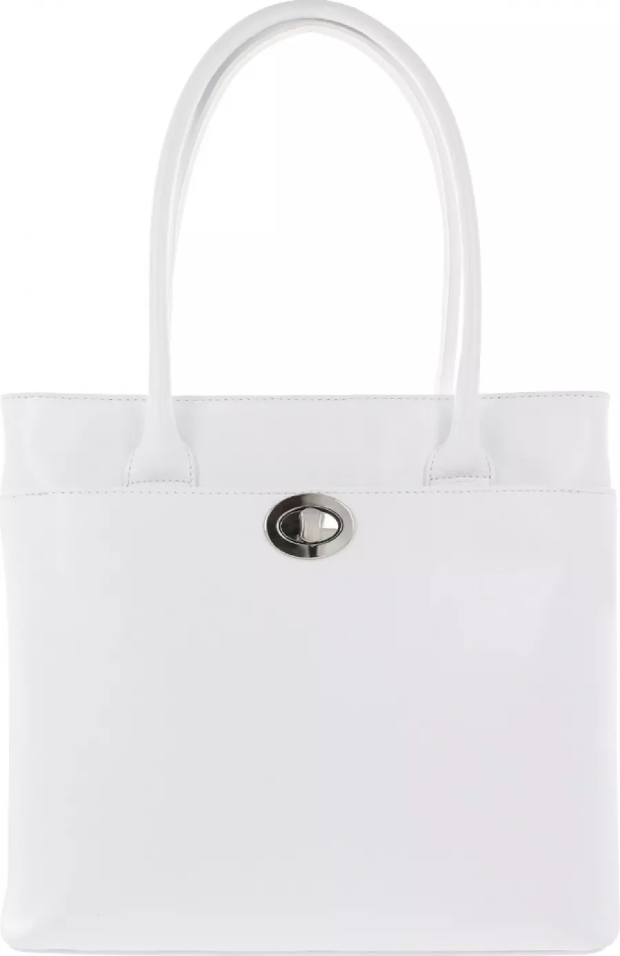 Poseta din piele naturala alba model 175 MAGAZINUL DE GENTI 1227-175 ...