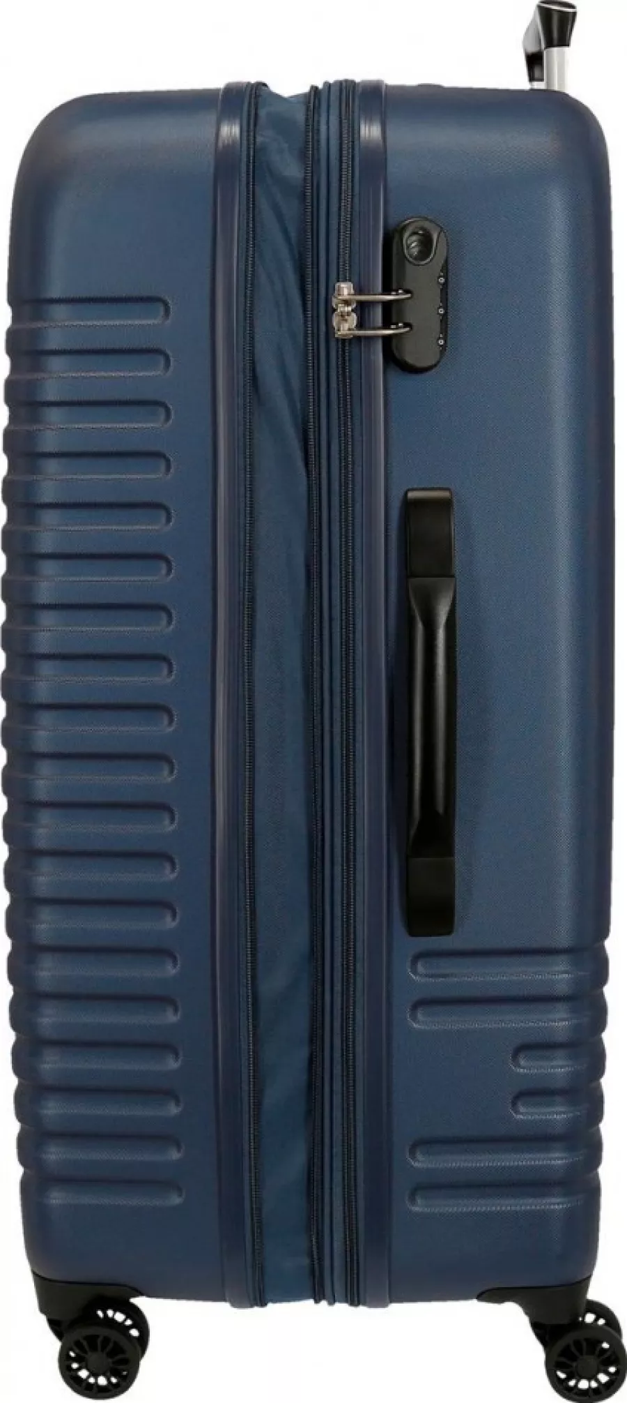 Troler expandabil ABS 80 cm 4 roti Roll Road India bleumarin 50893.23 ...