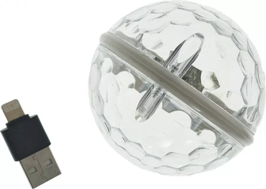 Mini Glob USB cu Led 4W multicolor RGB Omega Magic Disco Ball cu ...