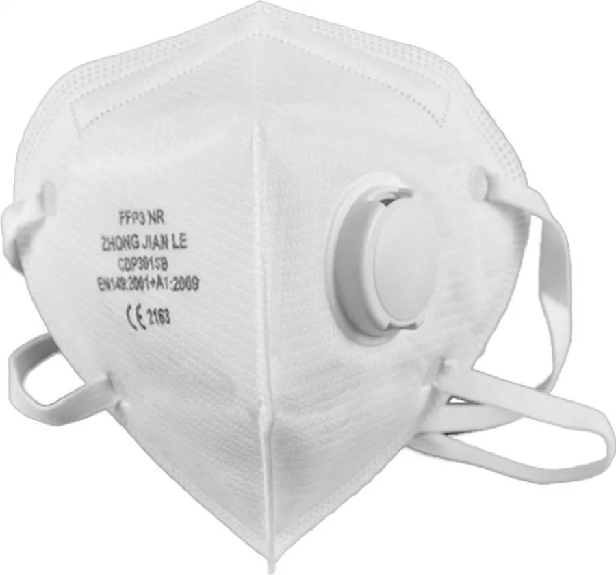 Set 10 bucati masca de protectie respiratorie cu valva FFP3 / KN99 | 10CDP3015B