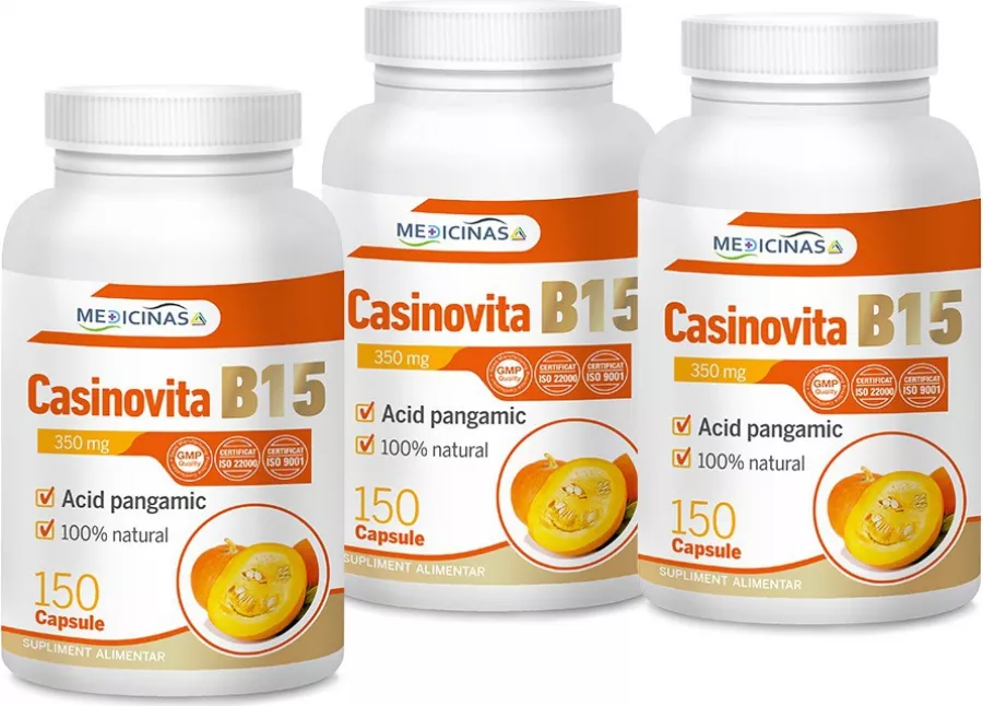 Casinovita B15 - Vitamina B15 Acid Pangamic pachet 3 luni SB982749261 ...