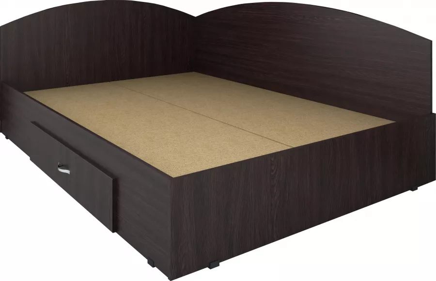 Pat pe Colt 165x204x80cm Wenge | pc16-we