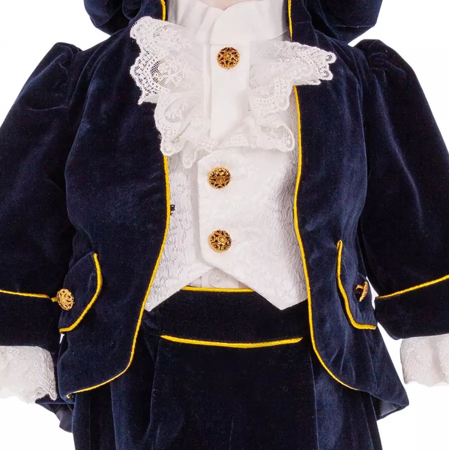 Costum Botez Flavius 5 Piese Culoare Bleumarin 3-6 L vnc11 - cel.ro