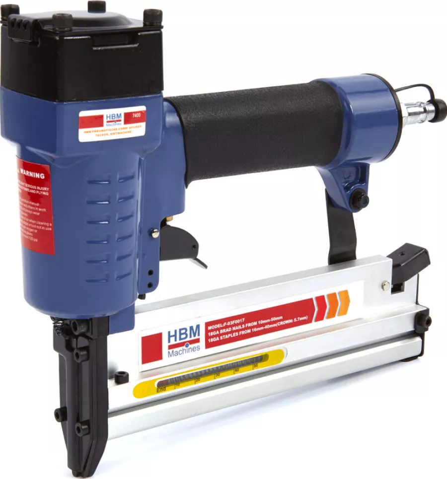 Capsator pneumatic 2 in 1 pentru capse si cuie hbm GB5926 - cel.ro