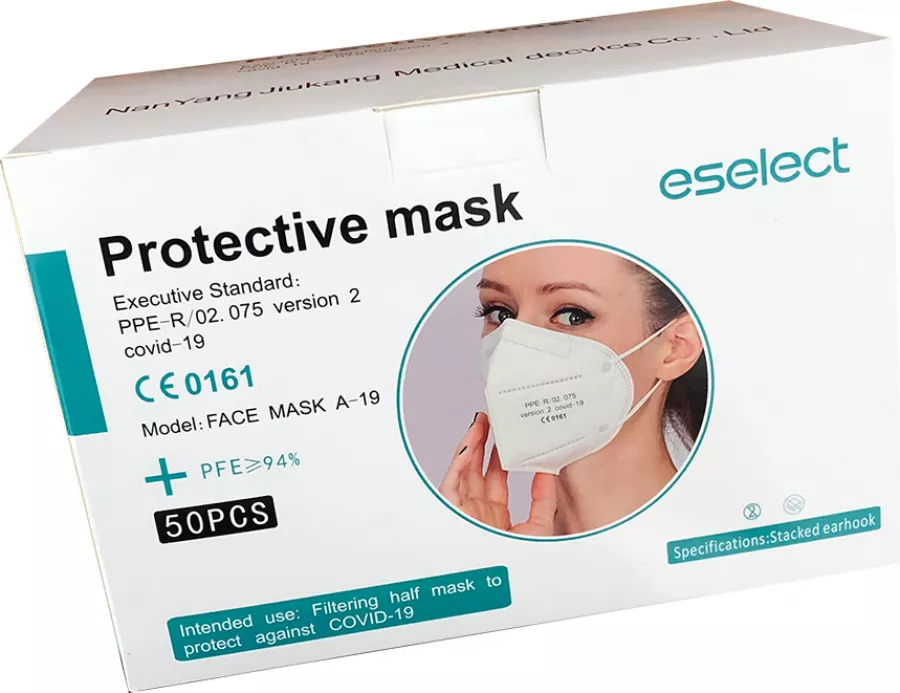 Set 50 bucati Masca de protectie/FFP2/KN95/N95/Certificata CE COVID-19 ...