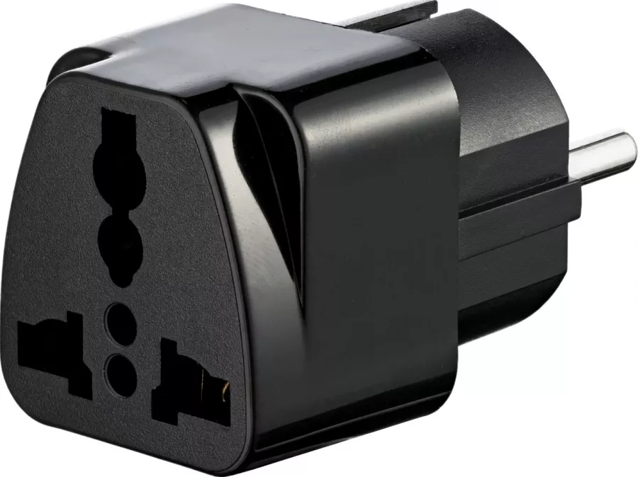 Adaptor priza universal negru la CEL.ro