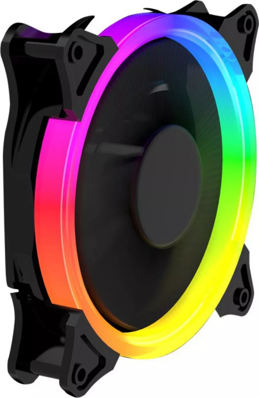 Ventilator PC Gembird Huracan X-ARGB 120 x 120 x 25 mm 16 LED RGB ...