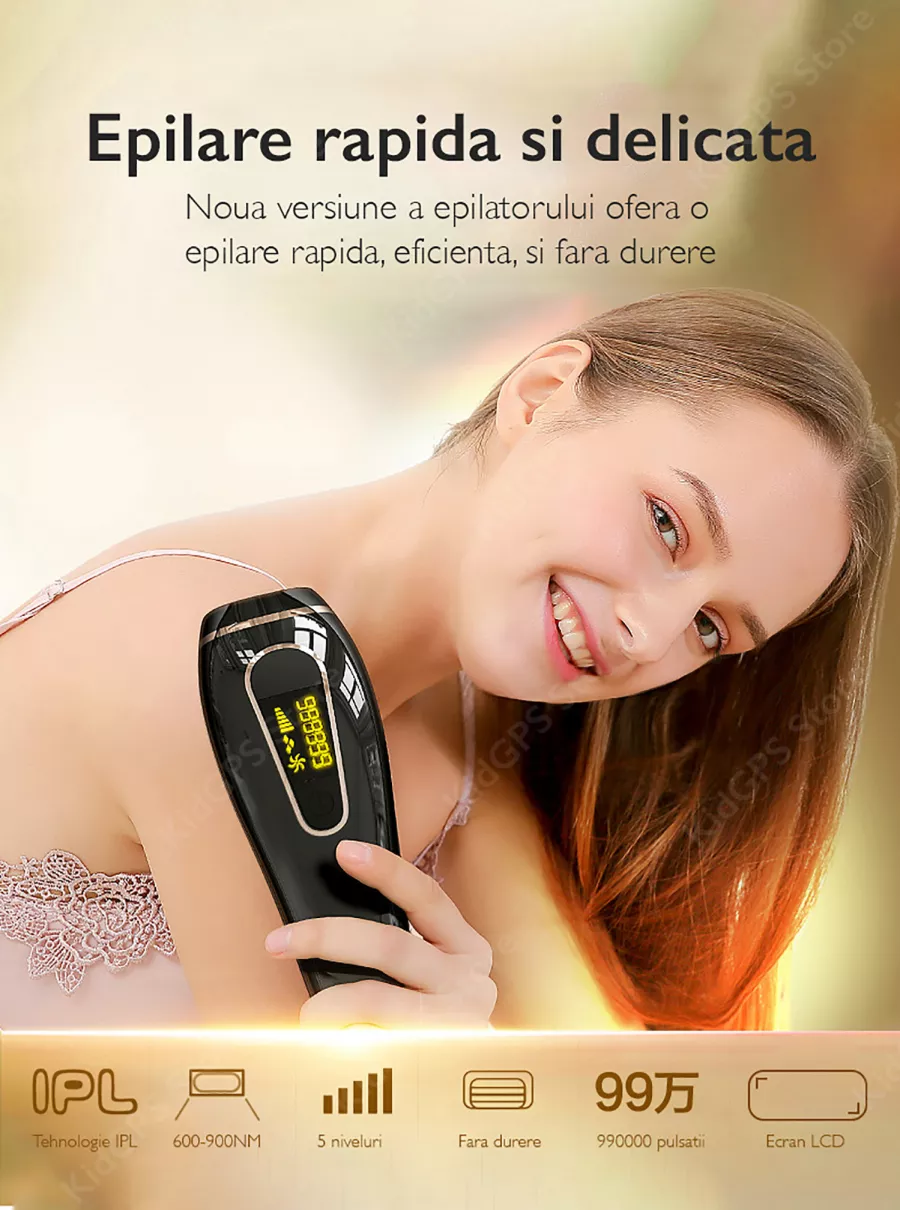 Epilator IPL Horigen and reg T13 999.999 pulsatii display LCD epilare si