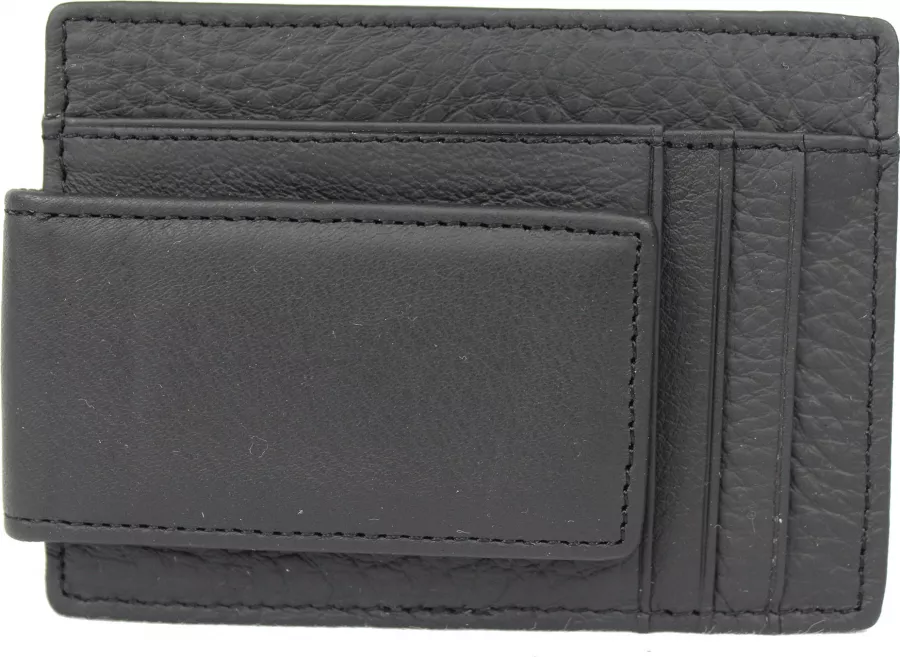 Port carduri cu clapa magnetica pentru bancnote din piele naturala F020 ...