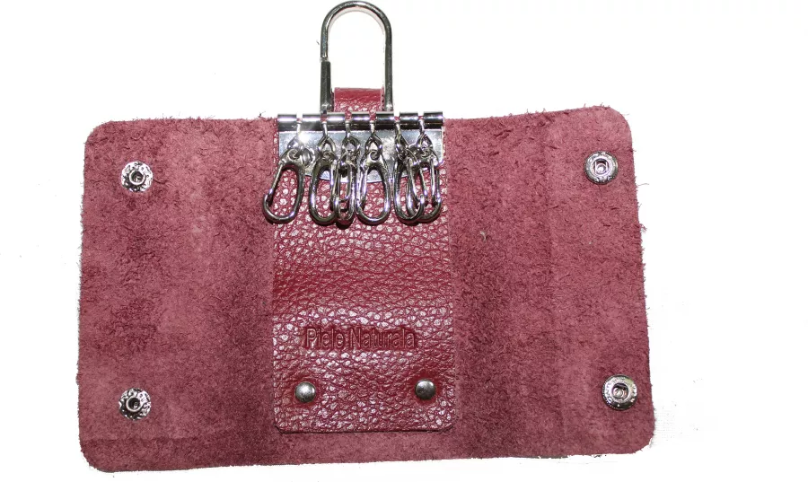 Port chei din piele naturala Rosu B08 B08Rosu - cel.ro