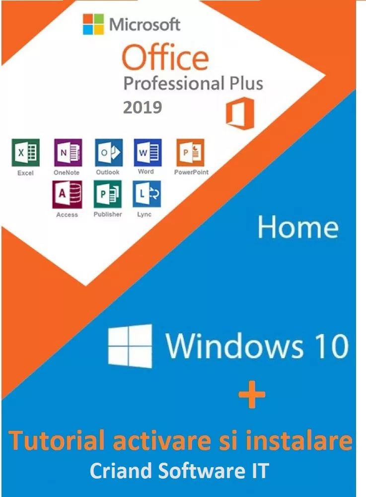 Licenta Windows 10 Home Retail + Microsoft Office 2019 Pro - cel.ro