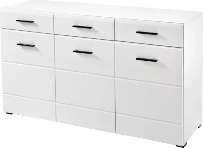 Comoda alba 150cm lungime 43cm latime 86cm inaltime 1307M - cel.ro