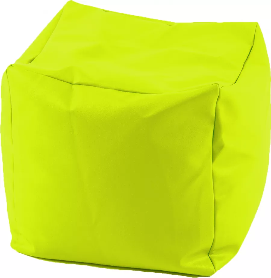 Fotoliu Mic Taburet Cub XL - Green Neon pretabil si la exterior umplut ...