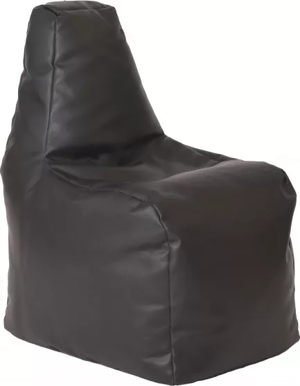 Fotoliu pentru copii 2-8 ani Sunlounger Junior Black piele eco umplut ...