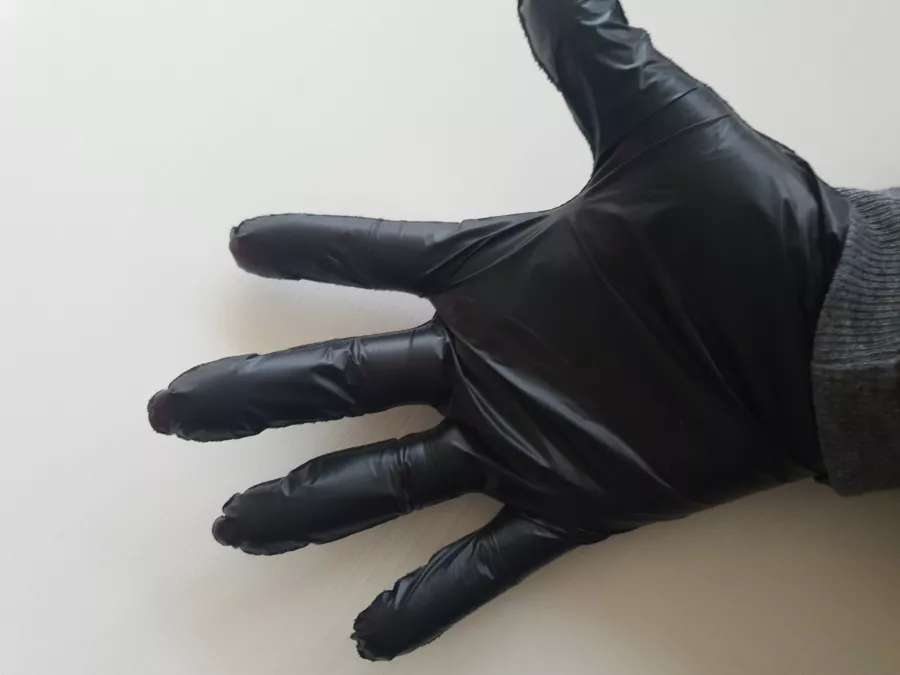 Manusi din termoplastic elastomer subtire negre 100 buc M | 8697405931240