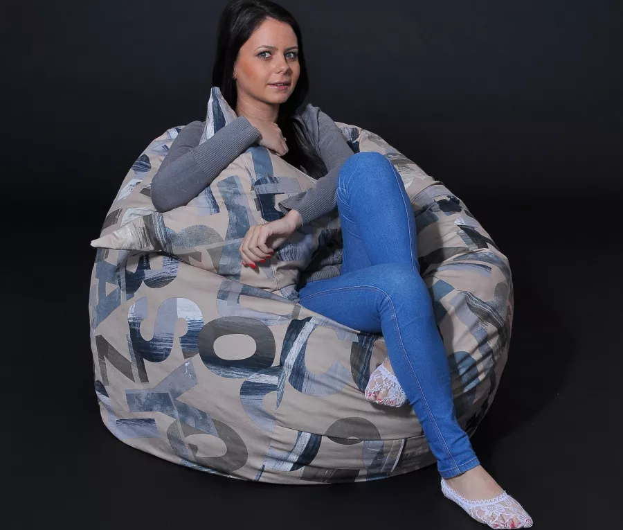 Set Fotoliu Puf pentru Copii 5-16 ani Matusalem + Perna decorativa ...